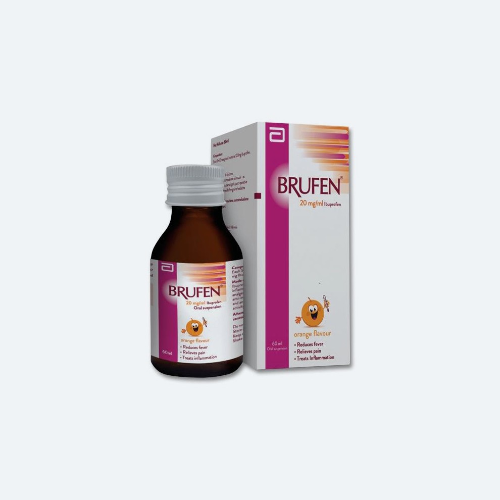 [BUNDLE OF 4] BRUFEN 100MG/5ML SYR 60ML - Manadr
