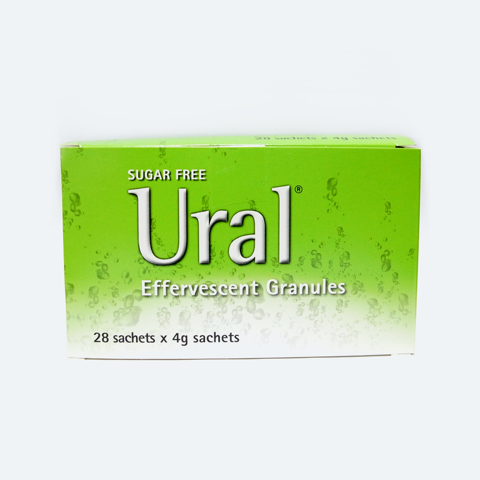 URAL EFFERVESCENT GRANULES 4GM SACHET 28'S - Manadr