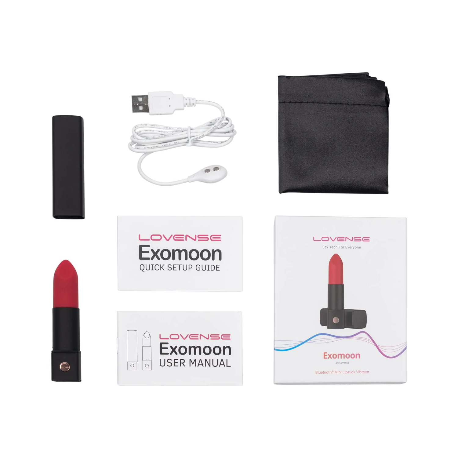 Lovense - Exomoon App-controlled Secret Lipstick Vibrator (For Her ...