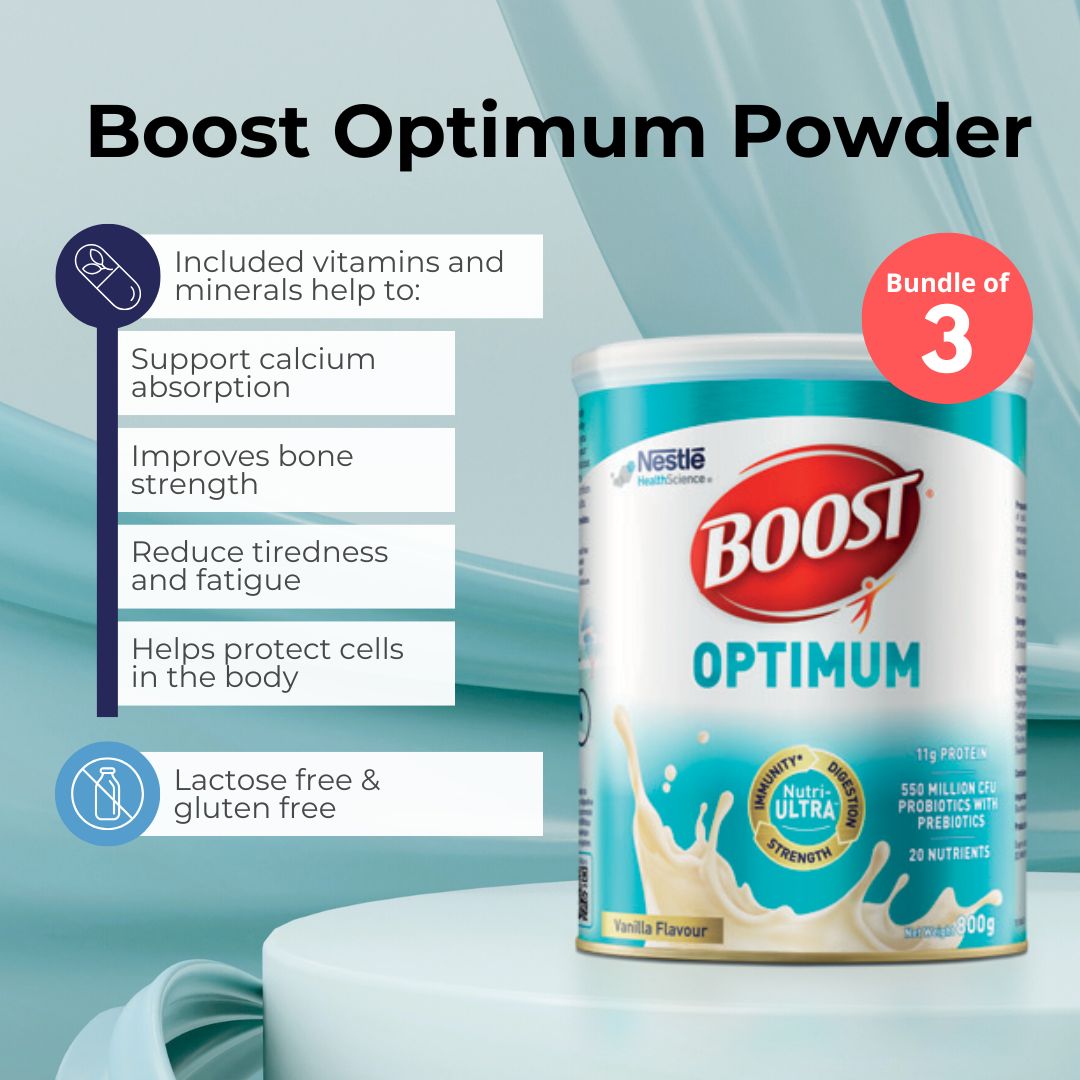 [Bundle of 3] Nestle Boost Optimum Powder 800g - Manadr