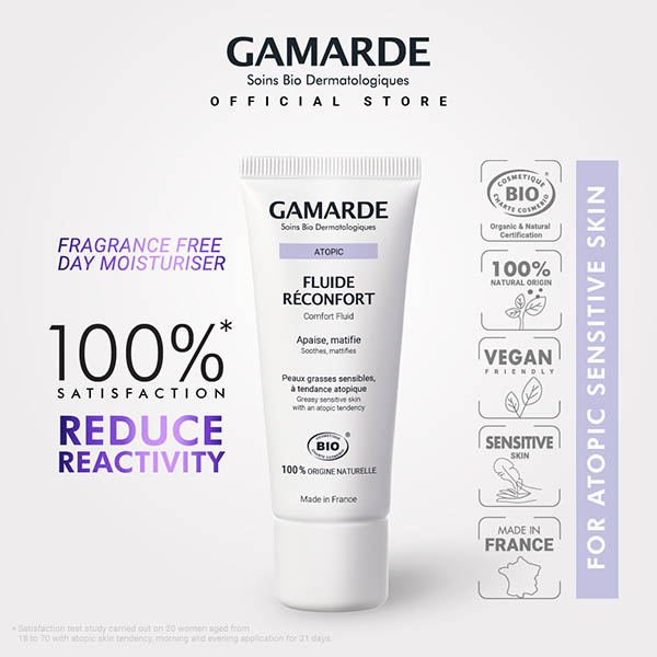 Gamarde Atopic Fluid Fluid Day Moisturizer 40ml - For Atopic Eczema ...
