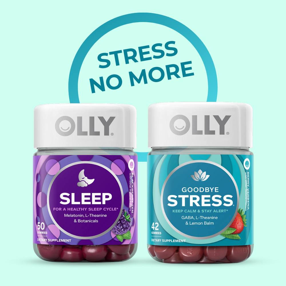 OLLY Stress No More: Goodbye Stress + Restful Sleep - Manadr