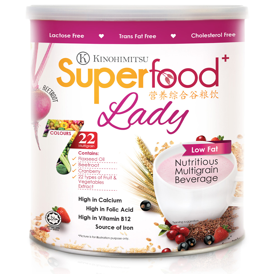 Kinohimitsu Superfood+ Lady 500g - Manadr