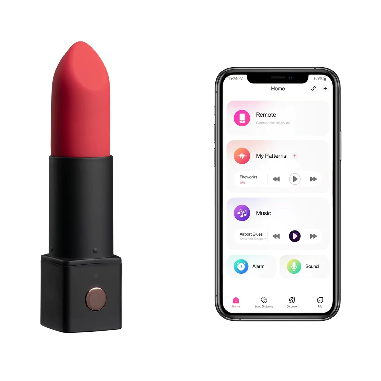 Lovense - Exomoon App-controlled Secret Lipstick Vibrator (For Her) - Manadr