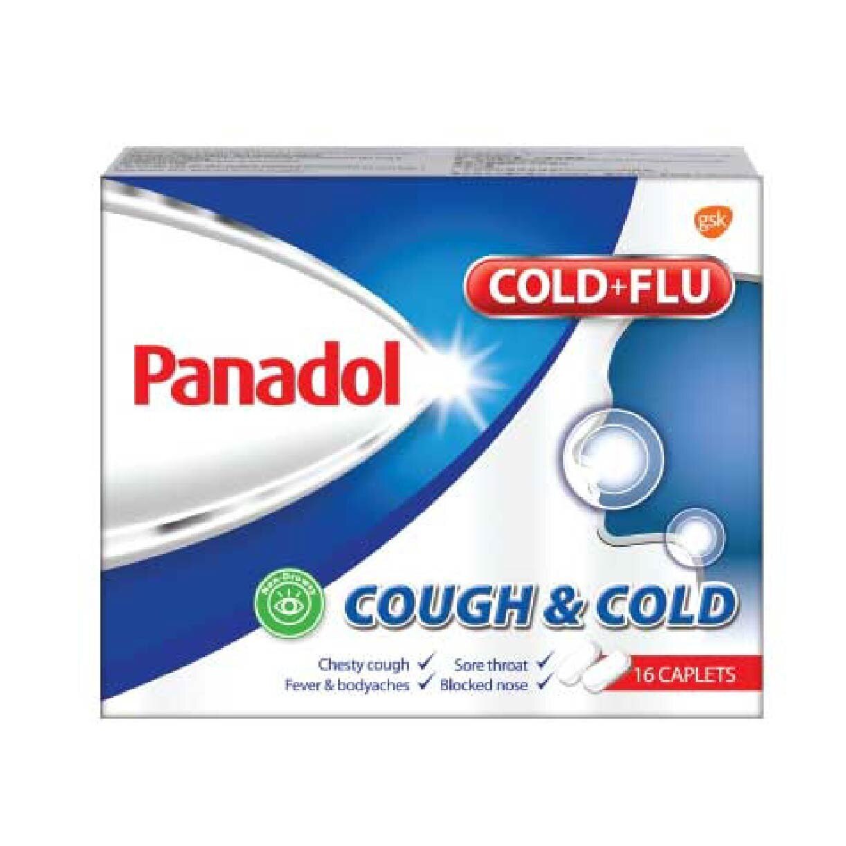 PANADOL COUGH & COLD TAB 16'S - Manadr
